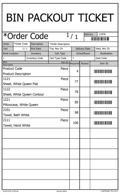 Linen Master Support