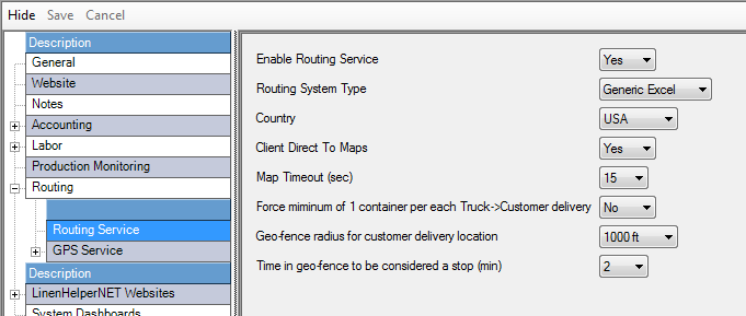 Route Exports and Imports Setup