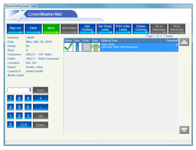 Personal Clothing Guest Valet Overview