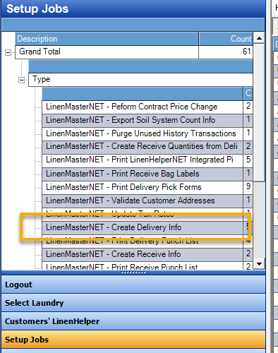 Generating Deliveries in Advance - LinenMaster