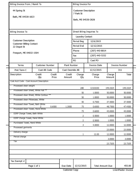 Invoice Format Examples