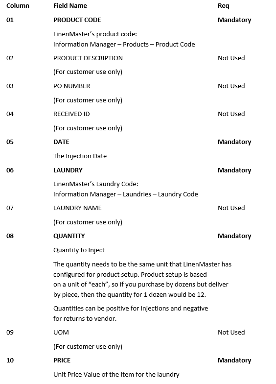 Inventory Tools - Section I