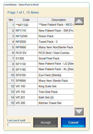 Linen Master Support