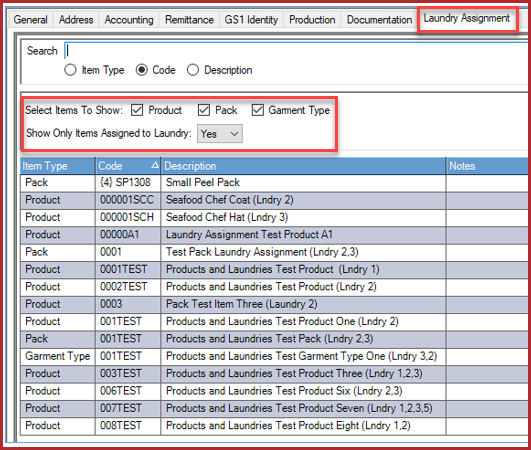 LinenMaster: Laundry Assignment by Product, Pack, and Garment Type