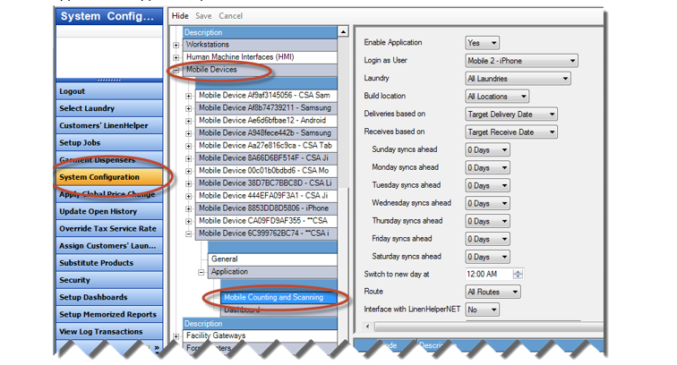 LinenMaster Mobile Application - Section I