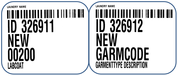 LinenMaster Labels - Garment Unassigned