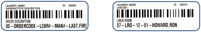 LinenMaster Labels - Garment Assigned